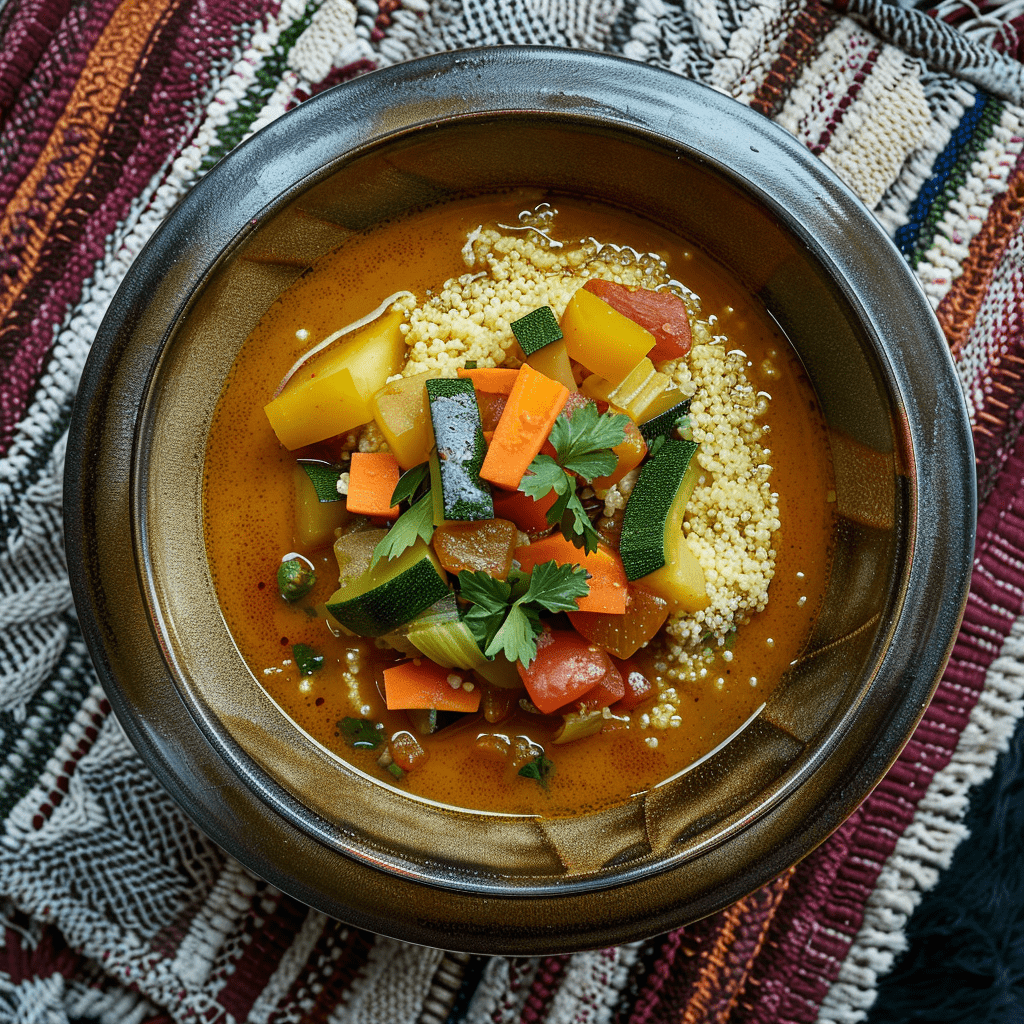 Moroccan Couscous with Seven Vegetables - The Spice Girl Kitchen