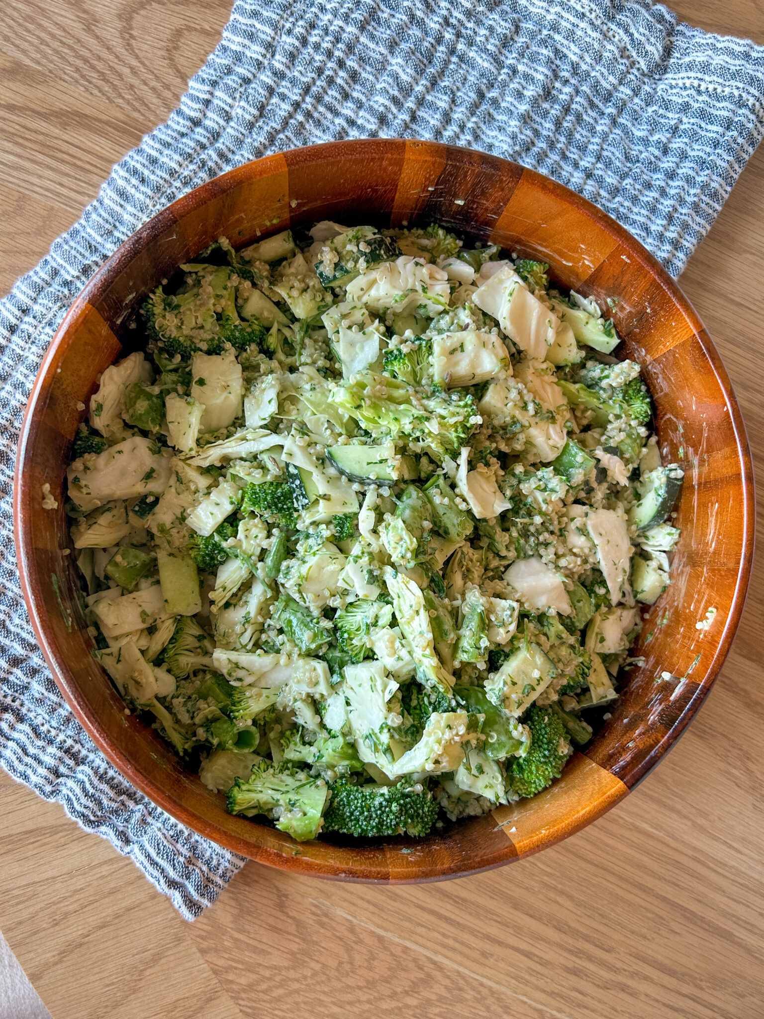 Easy Green Goddess Quinoa Crunch Salad - The Spice Girl Kitchen