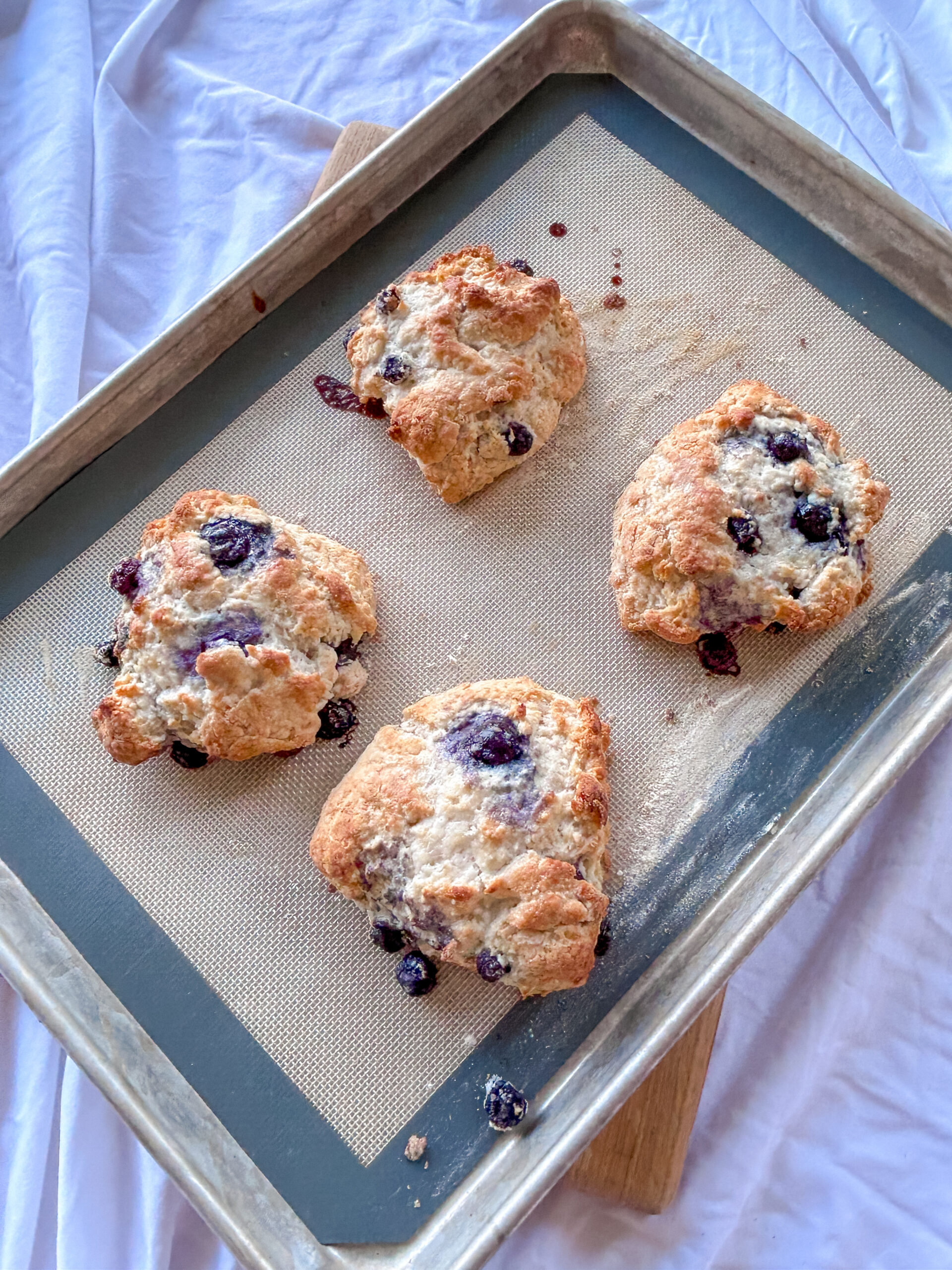 Simple Soft Blueberry Scones Recipe (4-Ingredients!) - The Spice Girl ...