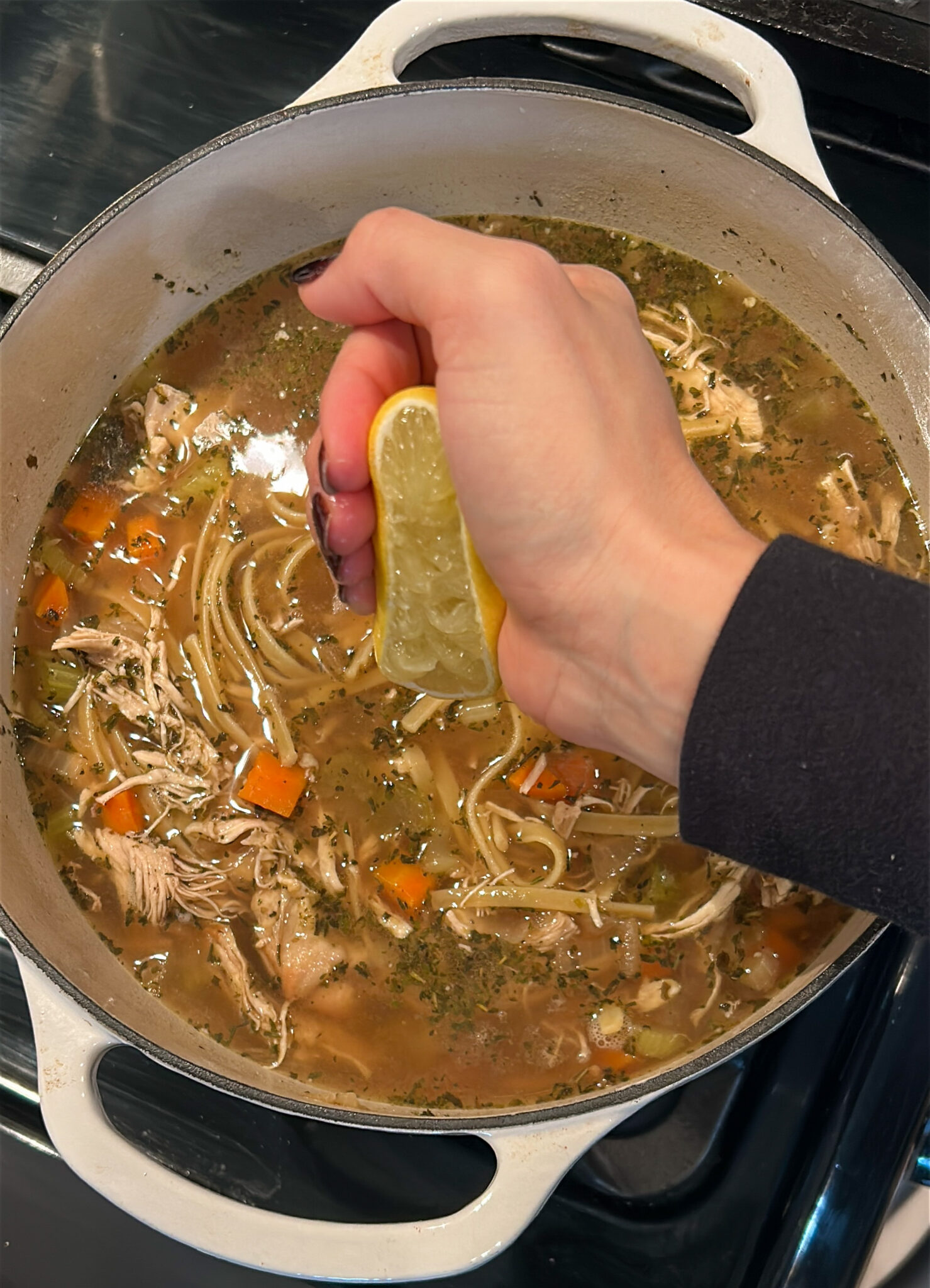 Stove Top Chicken Noodle Soup - The Spice Girl Kitchen
